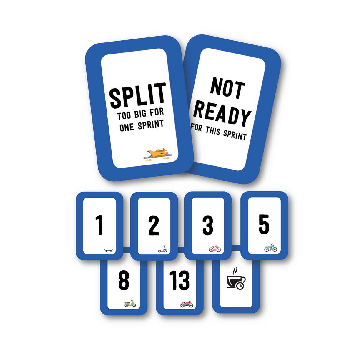Scrum Planning Poker Cards for 6 Players – Agile Stationery