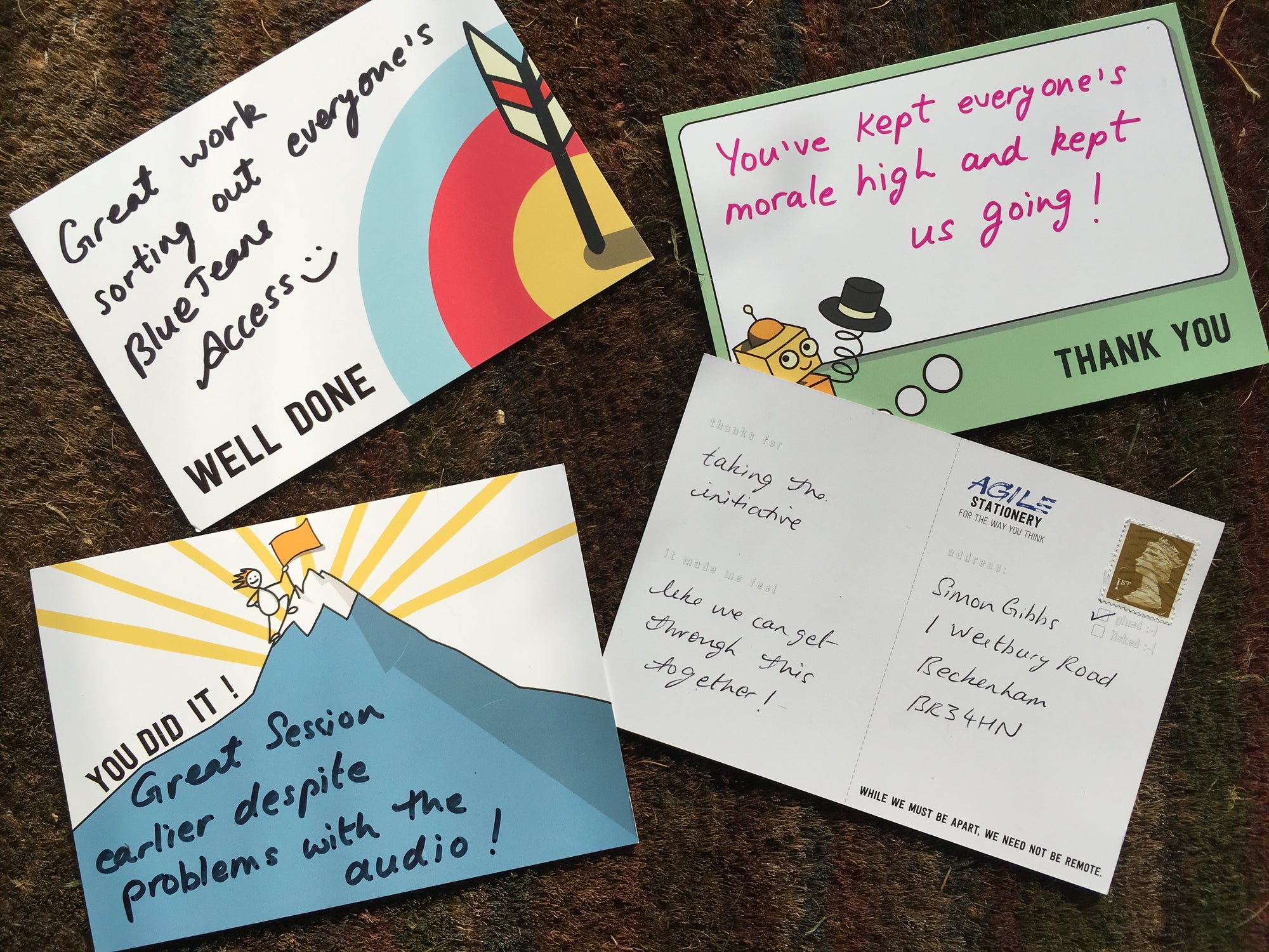 Kudos Postcards - Pack of 15 postcards – Agile Stationery